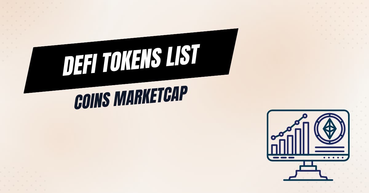 Defi Tokens List Demo - Coins Marketcap