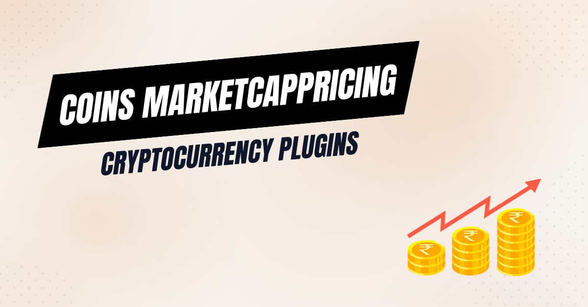 Coins Marketcap - Add Real-Time Crypto Prices and Charts